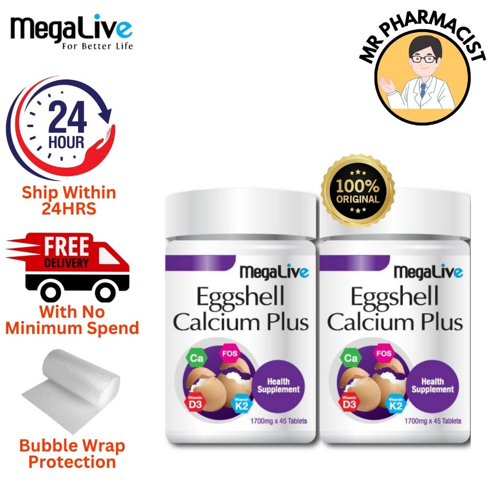 MegaLive Eggshell Calcium Plus (45'S/ 2X 45'S ) | Shopee Malaysia