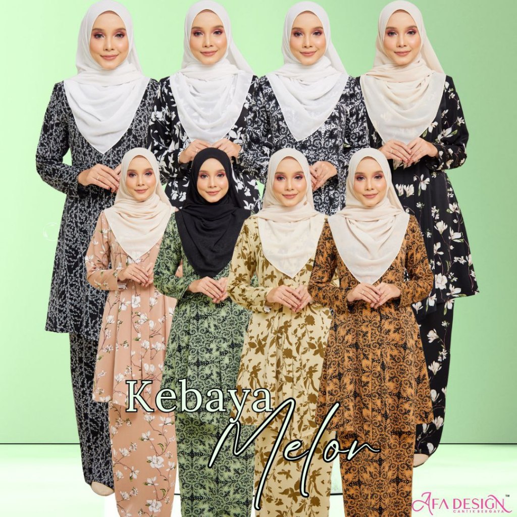 AFA MELOR KEBARUNG LABUH PRINTED MUSLIMAH NURSING DAN WUDHU FRIENDLY ...