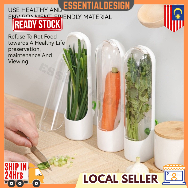 Fresh Herb Keeper Preserver Storage Container Herb Savor Pod Bottle ...