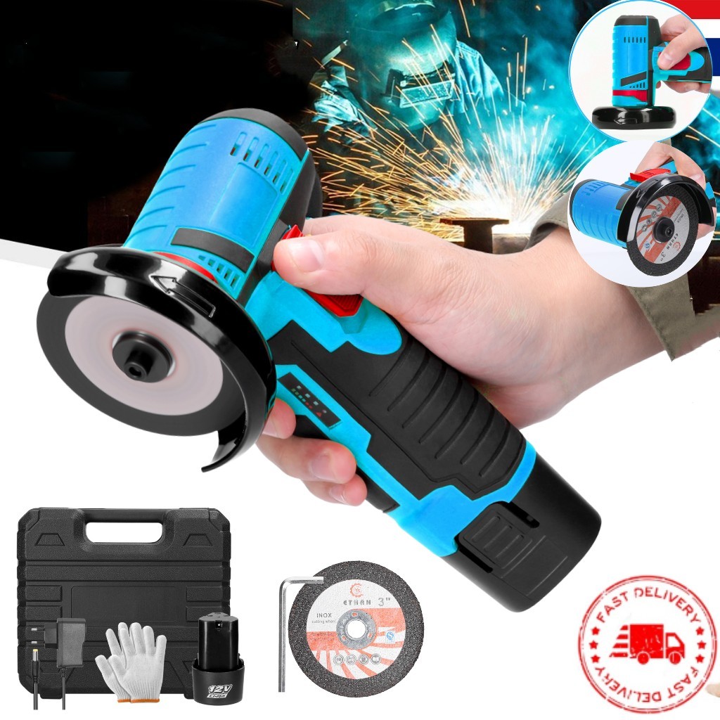 🔥Ready Stock🔥 19500rpm Electric Angle Grinder Rechargeable Grinding ...