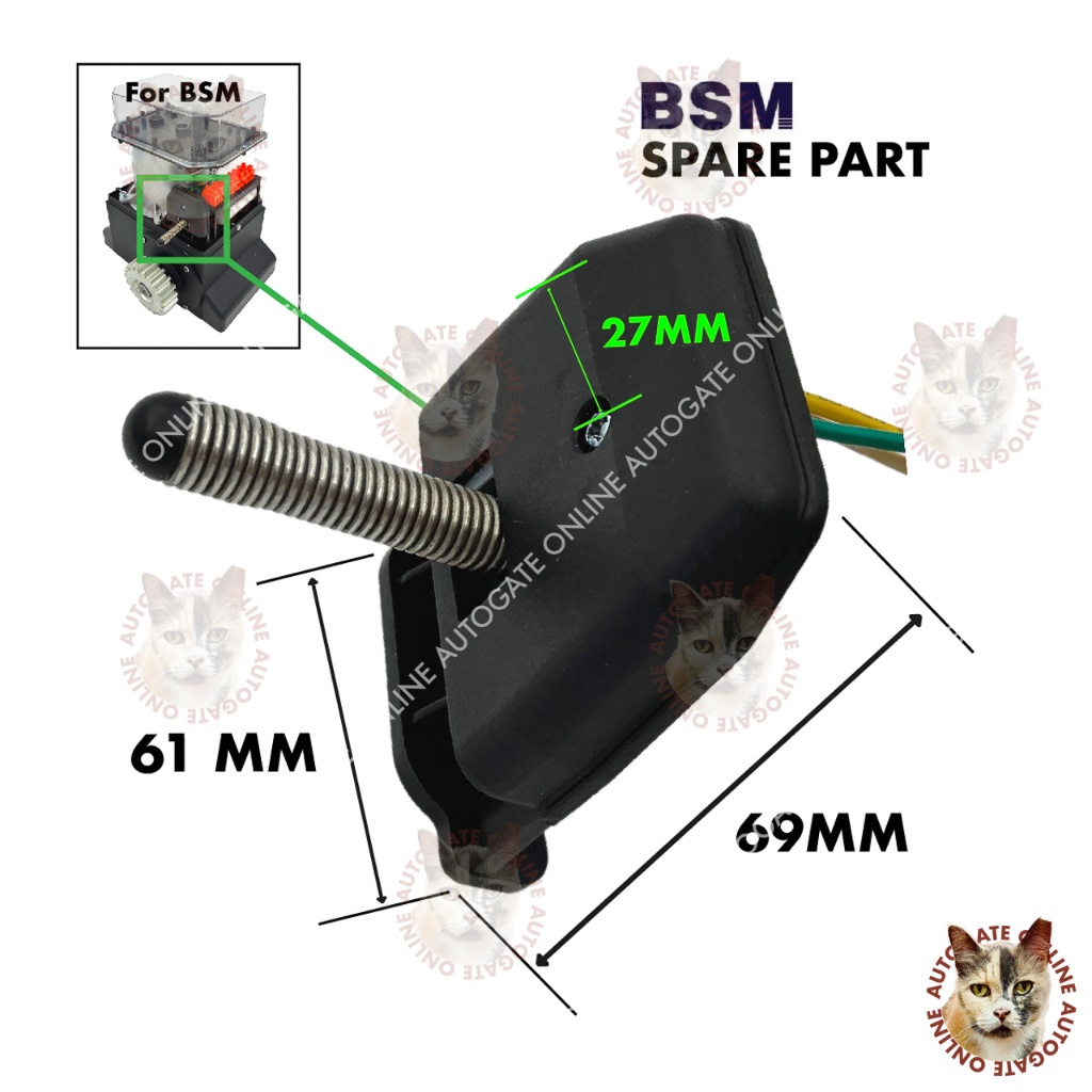 BSM AC MAGNETIC LIMIT SWITCH (SQUARE ) FOR SLIDING GATE / AUTOGATE ...