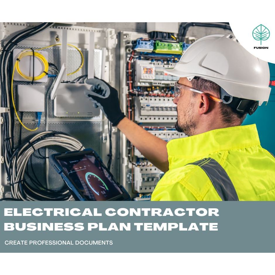 ELECTRICAL CONTRACTOR BUSINESS PLAN, FINANCIAL PROJECTION, CASHFLOW ...