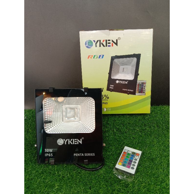LYKEN LED FLOOD LIGHT 30W (RGB) | Shopee Malaysia