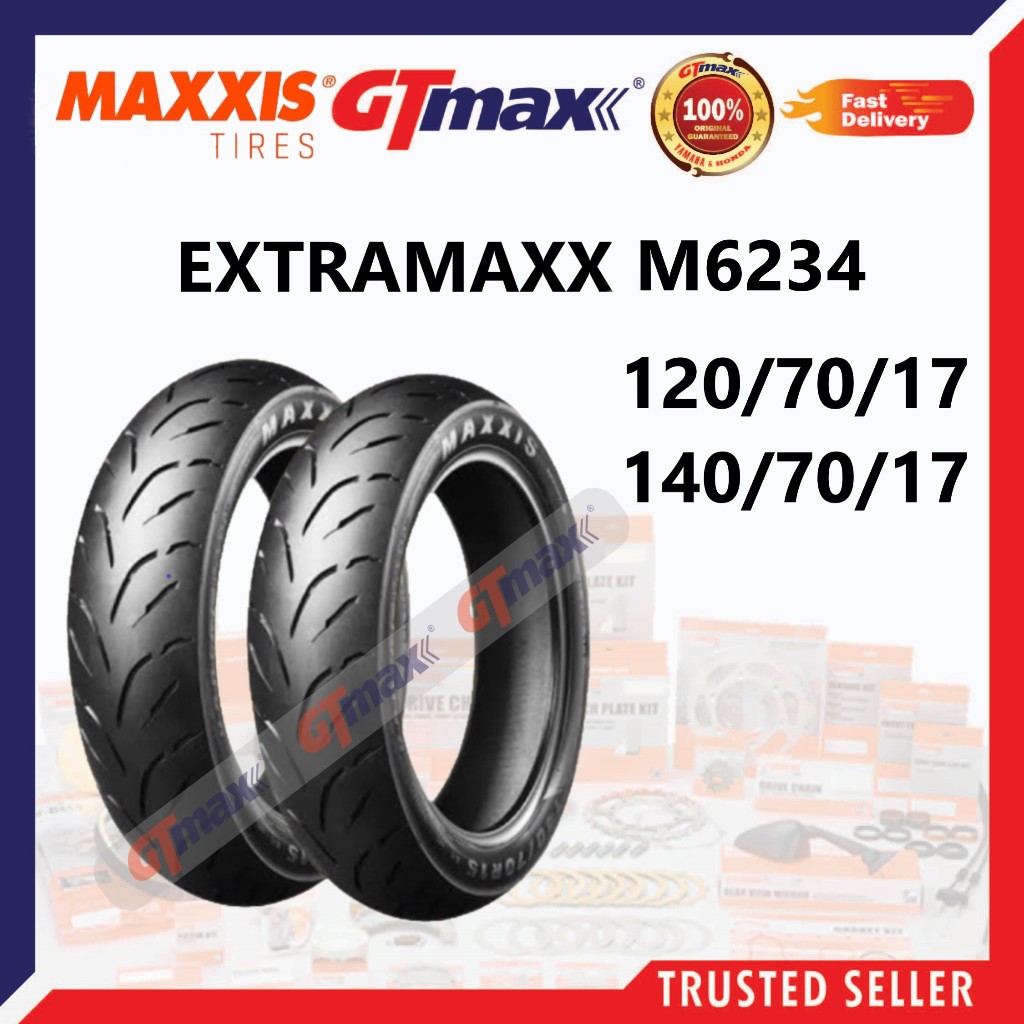M6234 EXTRAMAXX MAXXIS TYRE 120/70-17 , 130/70-17 , 140/70-17 , 150/60 ...