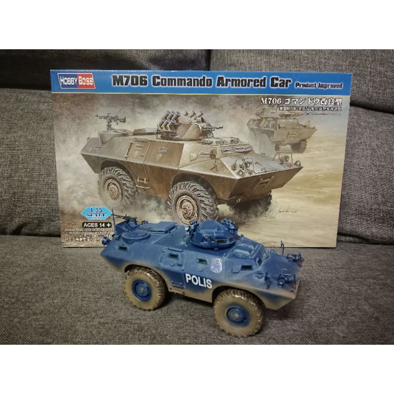 [Ready Stock] Assembled Coloured Model scale 1:35 PRDM M706 Commando Armor Car | Shopee Malaysia