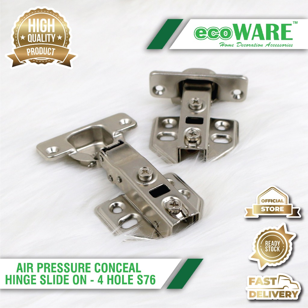 ecoWARE Air Pressure Conceal Hinge Slide On - 4 Hole S76 Furniture ...