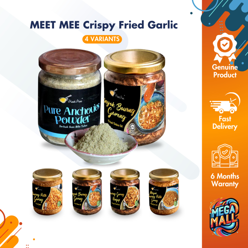 MEET MEE Crispy Fried Garlic Flavorful Fried Onion Garlic Oil Onion Oil ...