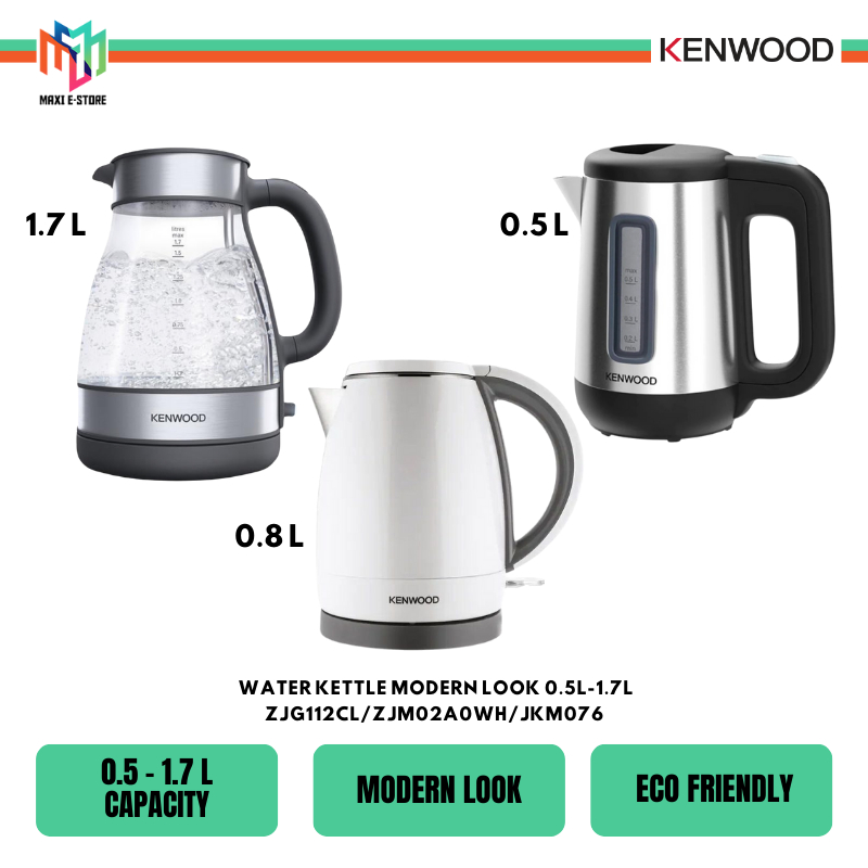 Kenwood ZJG112CL ZJM02A0WH JKM076 Water Kettle Modern Look 0.5L-1.7L ...