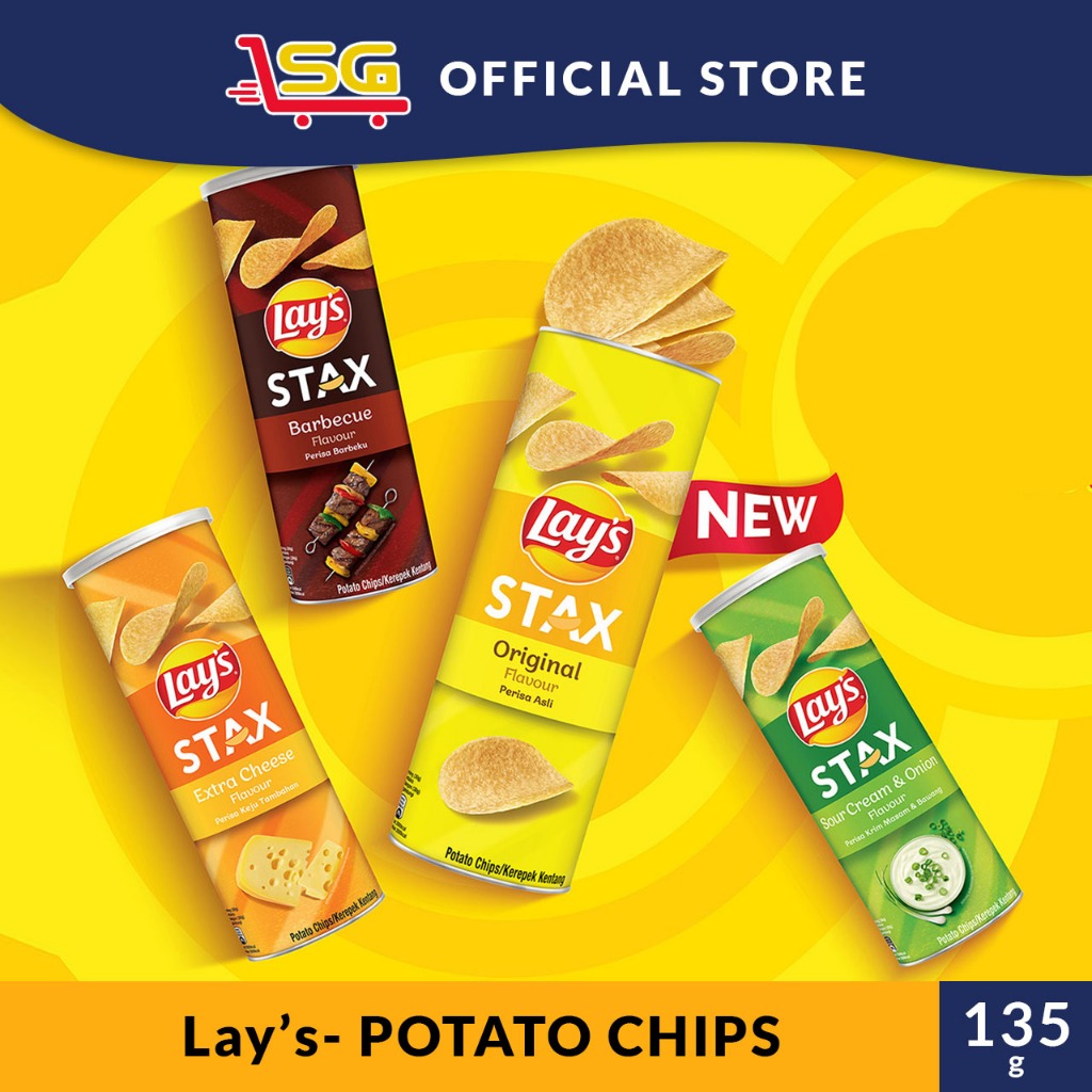 SG | Lay’s Stax Potato Chips 135g | Shopee Malaysia