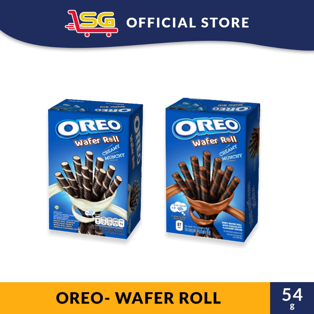 SG | Oreo Wafer Roll Vanilla/Chocolate 54g | Shopee Malaysia