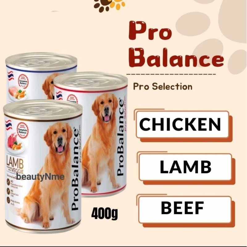 READY STOCK PRO BALANCE DOG CANNED FOOD 400g | Shopee Malaysia