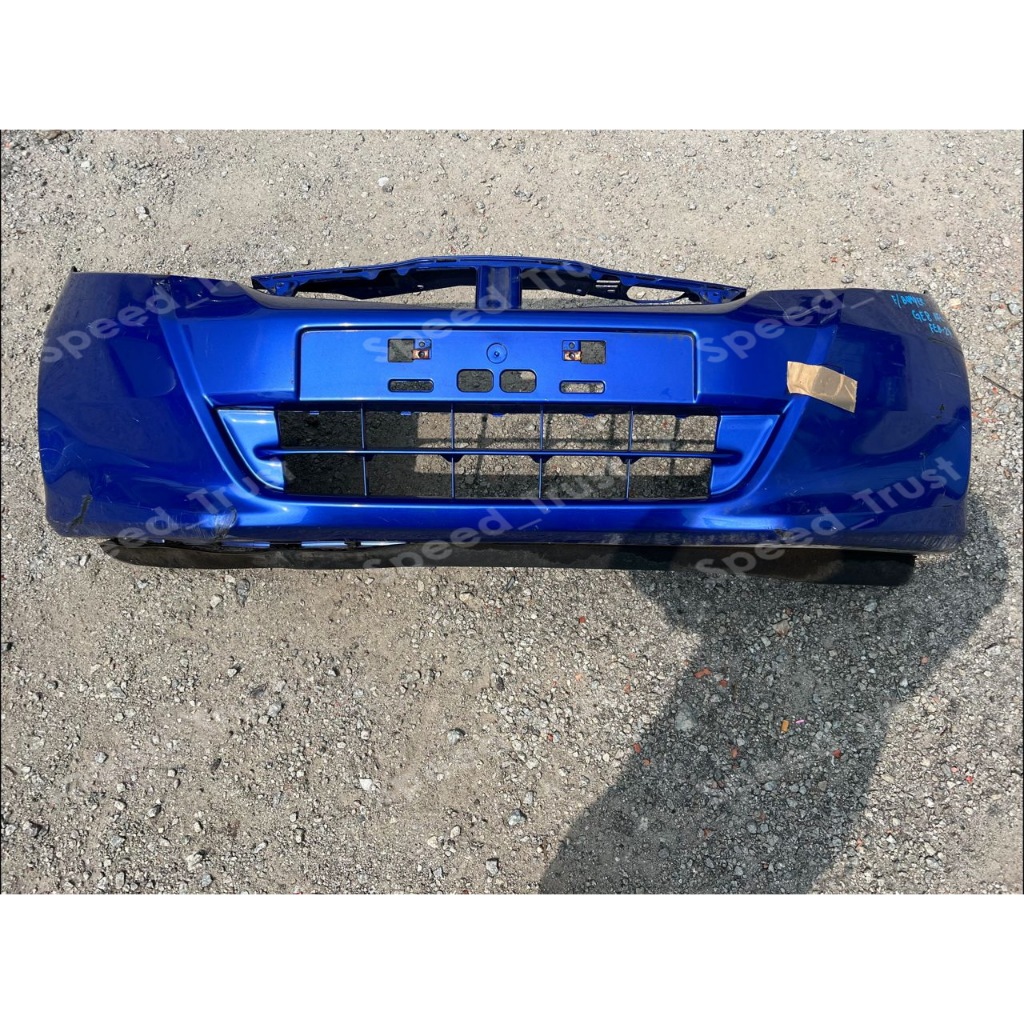 (USED) Original Blue Biru Front Bumper Depan Honda Jazz Fit GE GE8 GP1 ...