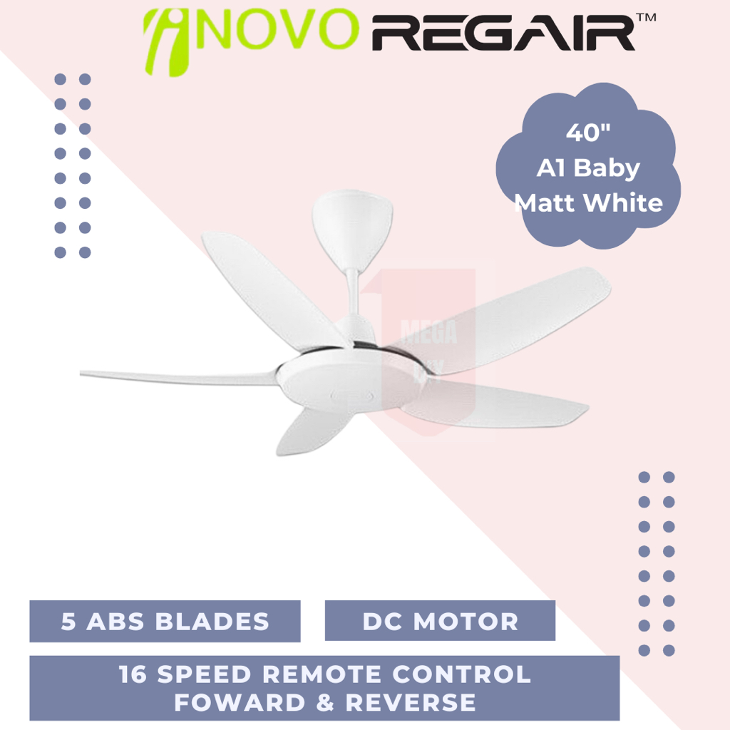 Regair Inovo A1 / A1 Led 40"/56" Ceiling Fan DC Motor Remote Control With Led Light Kipas Siling ...