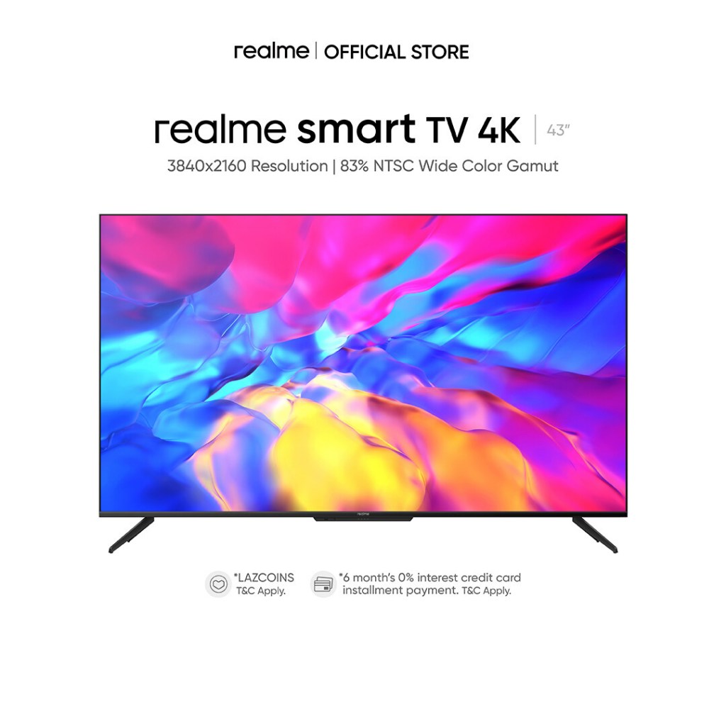 realme smart TV 4K (43"/3840x2160 Resolution/83% NTSC Wide Color Gamut ...