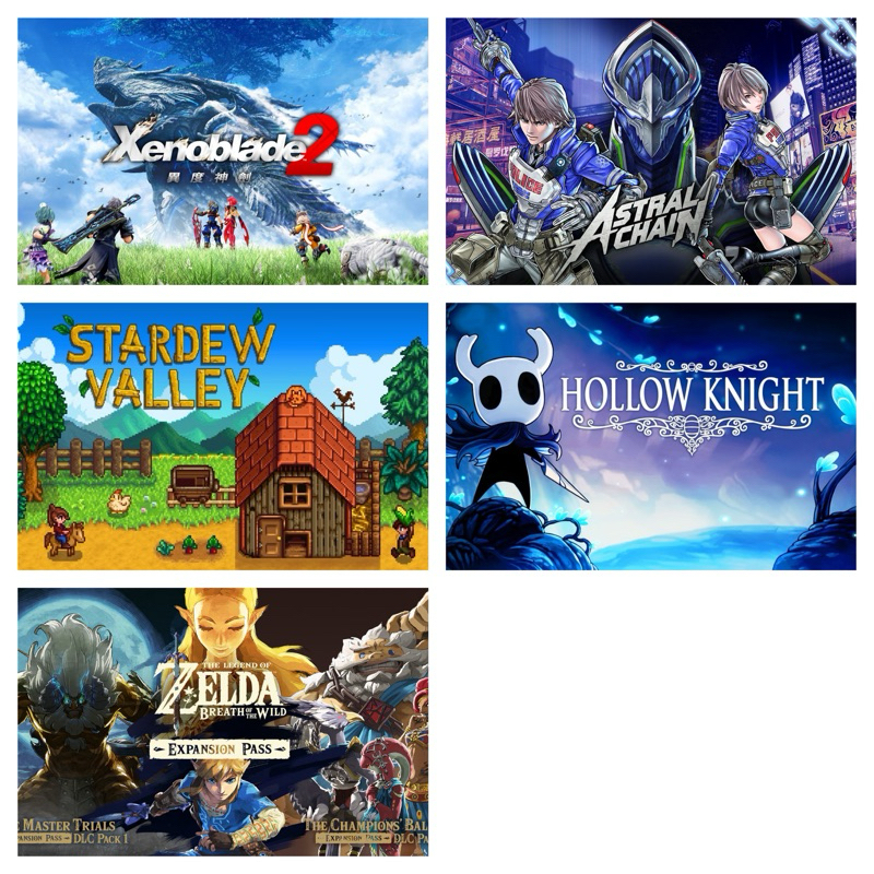 （4in1）Nintendo Switch Digital ASTRAL CHAIN ，异度神剑 2 Xenoblade 2 ，Hollow ...