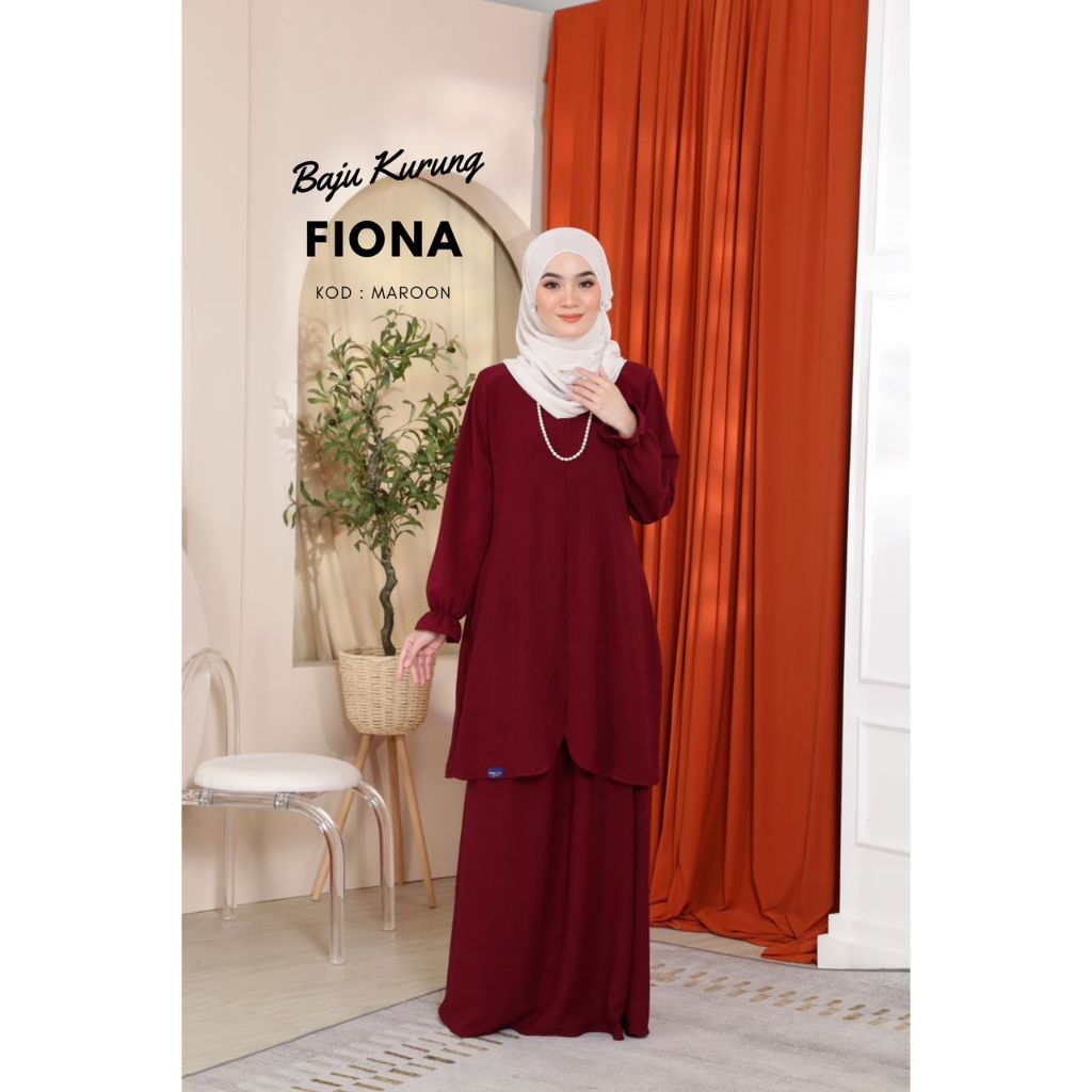 BAJU KURUNG FIONA - KOLEKSI RAYA 2024 | Shopee Malaysia