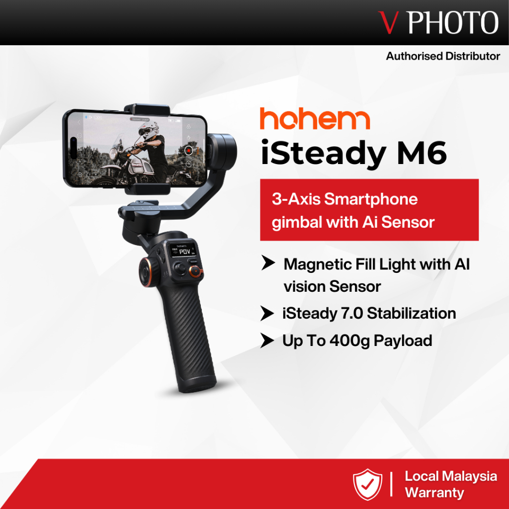 HOHEM iSTEADY M6 /M6 Kit 3-Axis Smartphone Gimbal Stabilizer | Shopee ...