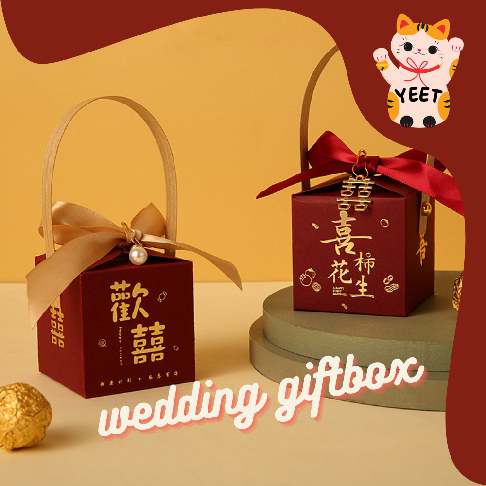 Yeet Johor ready stock wedding giftbox for gift box guests chinese ...
