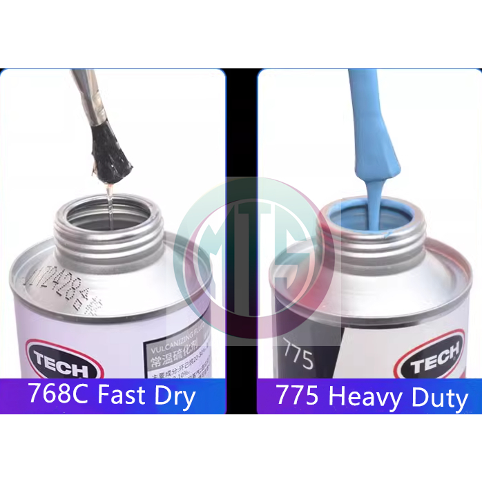 TECH 768C 755 760 Vulcanizing Fluid TECH Gum Tampal Tayar Tip Top Tube ...