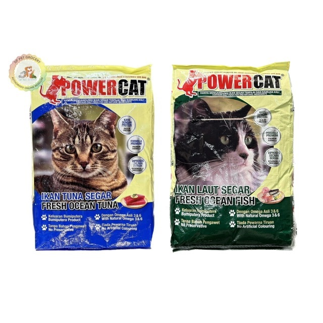 Power Cat Fresh Ocean Fish / Tuna Cat Food 6.5KG - PowerCat | Shopee ...