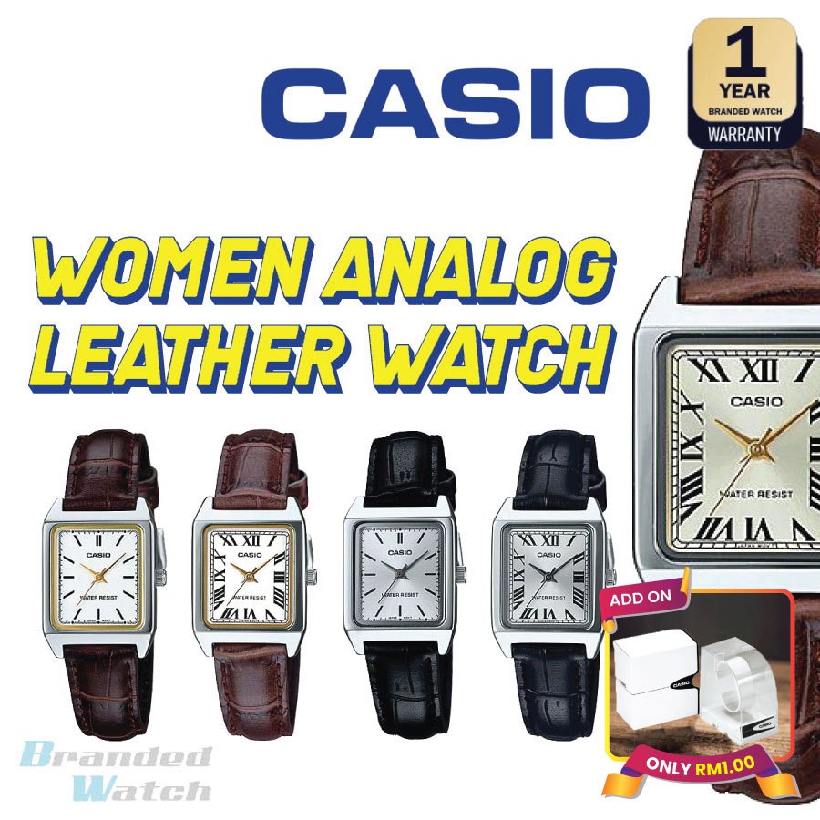 [1YR WARRANTY] CASIO WATCH ANALOG WOMEN'S LTP-V007L LTP-V007D SERIES LTP-V007L-1B LTP-V007L-7B1 ...
