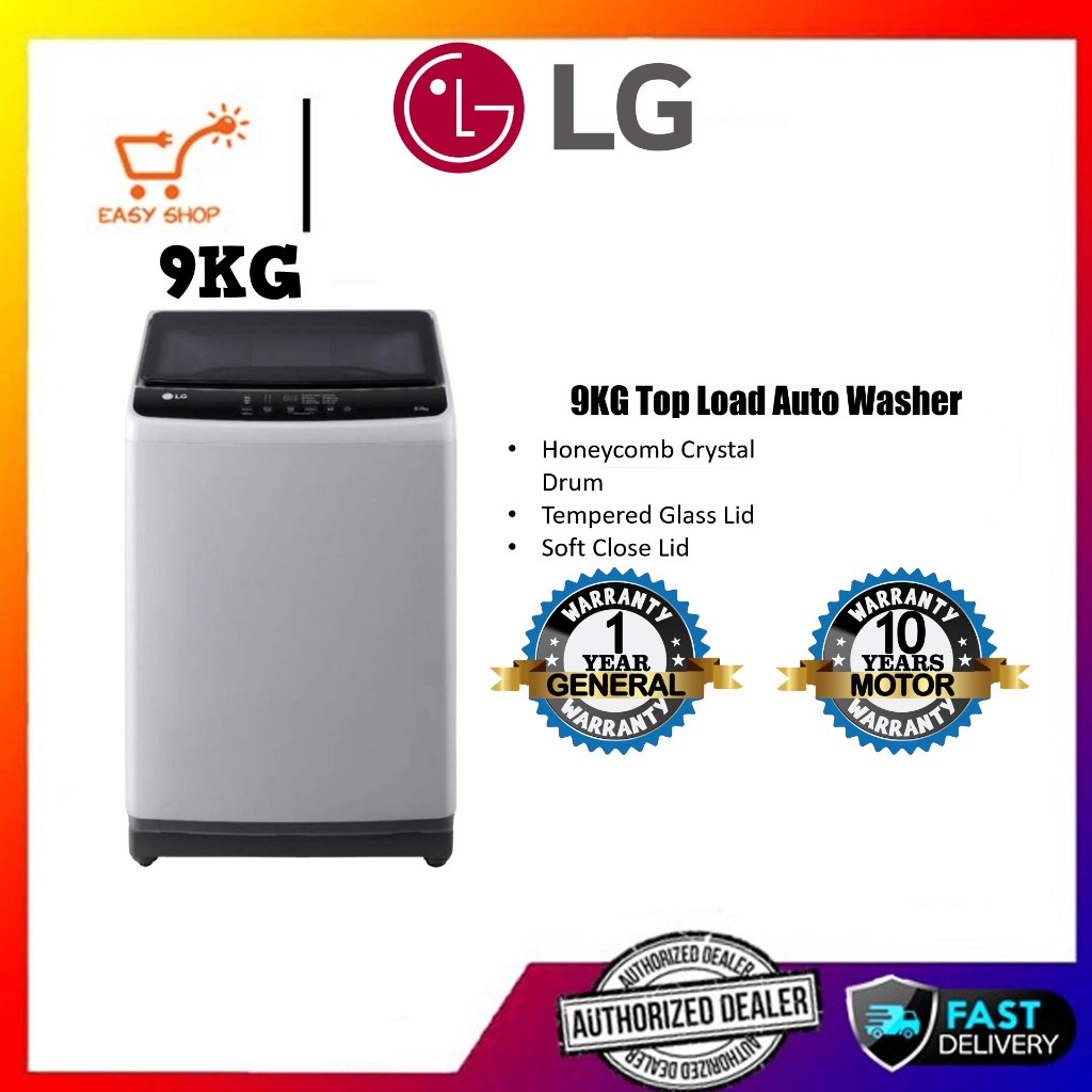 LG 9KG Top Load T2109NT1G1 (Grey) Washer Washing Machine Non-Inverter ...