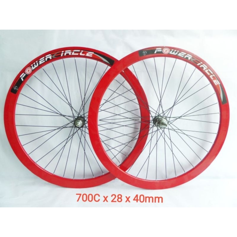700C x 28 alloy wheel set for bicycle fixed Bike / 700C x 28 rim set ...