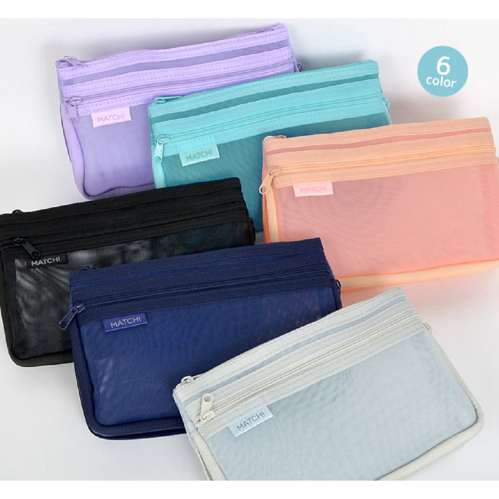 Sun-star Stationery Match Mesh Pen Pouch (2022) | Shopee Malaysia