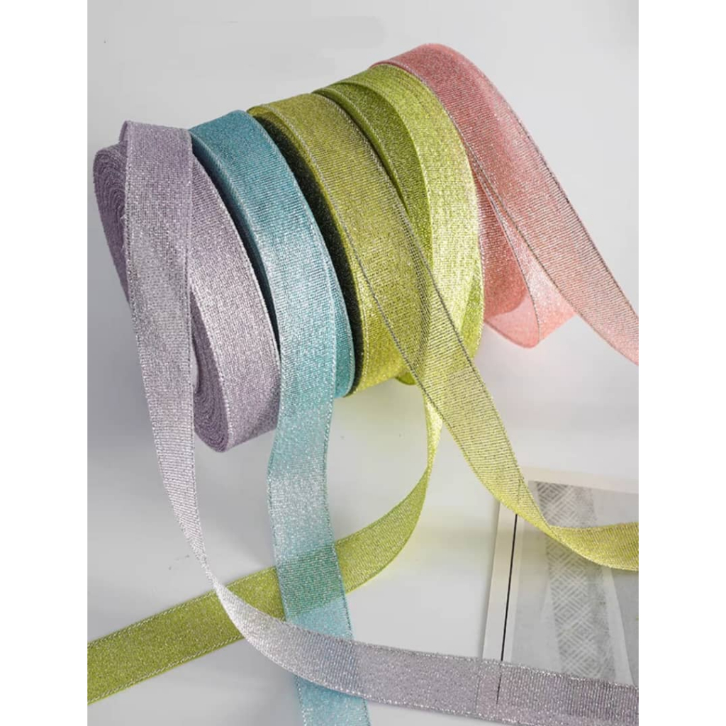 C257-296 (2cm) Double-Sided Color Shining Ribbon Gift Packaging ~ 2 ...