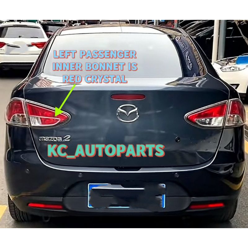 Mazda 2 sedan 2009 - 2013 Rear Tail lamp boot Bonnet Trunk Lid Back Up ...