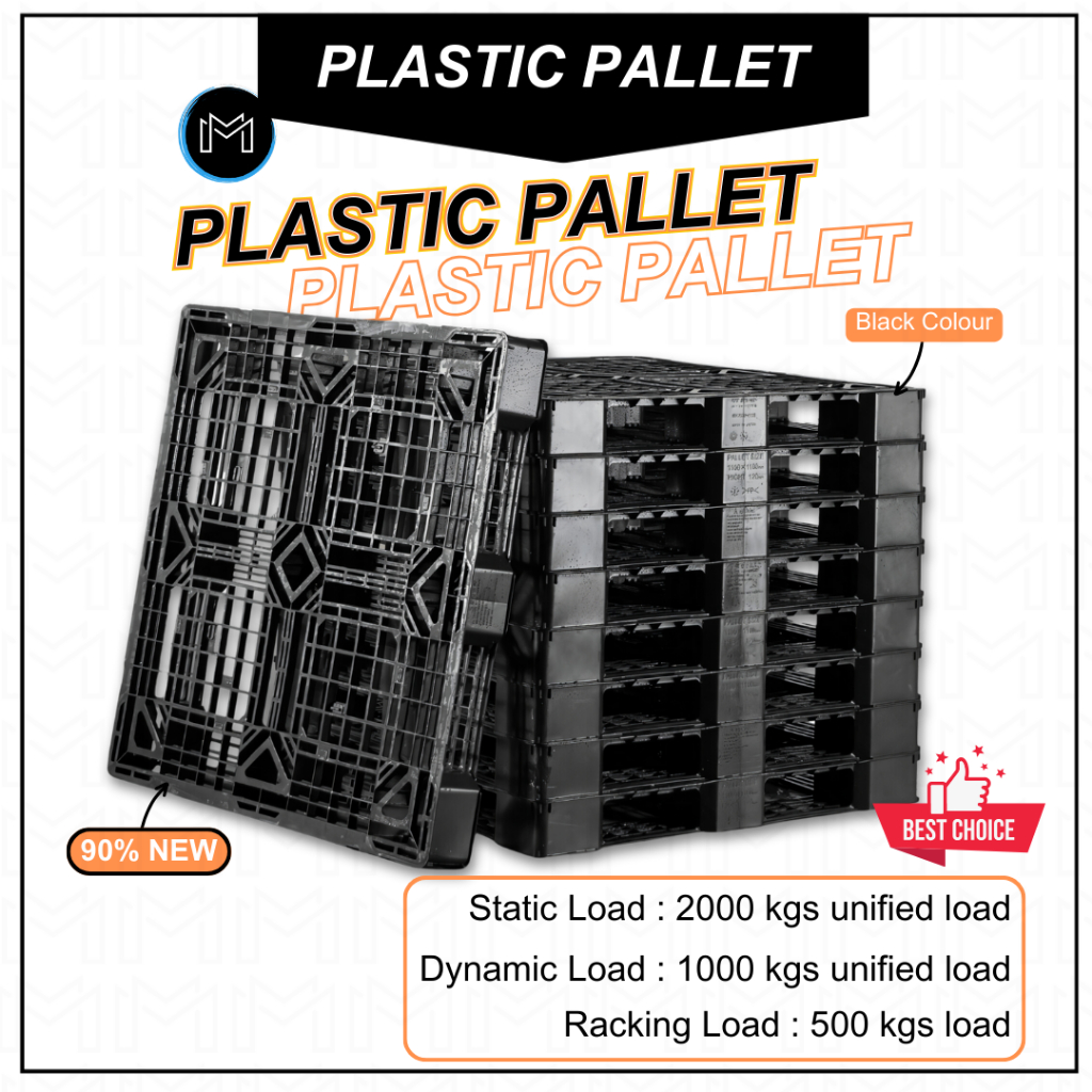 95% New Plastic Pallet Heavy loads 1pcs Pallet Wood Pallet | Shopee ...