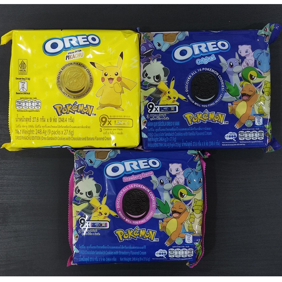 OREO POKEMON Strawberry Cream / Chocolate Banana | Shopee Malaysia