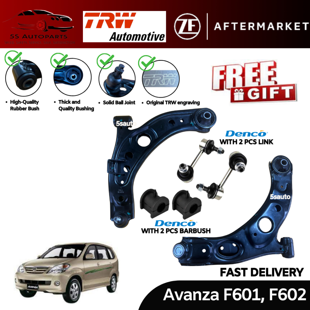 TRW Toyota Avanza F601, F602 (04'-11') Heavy Duty Lower Arm With Denco ...