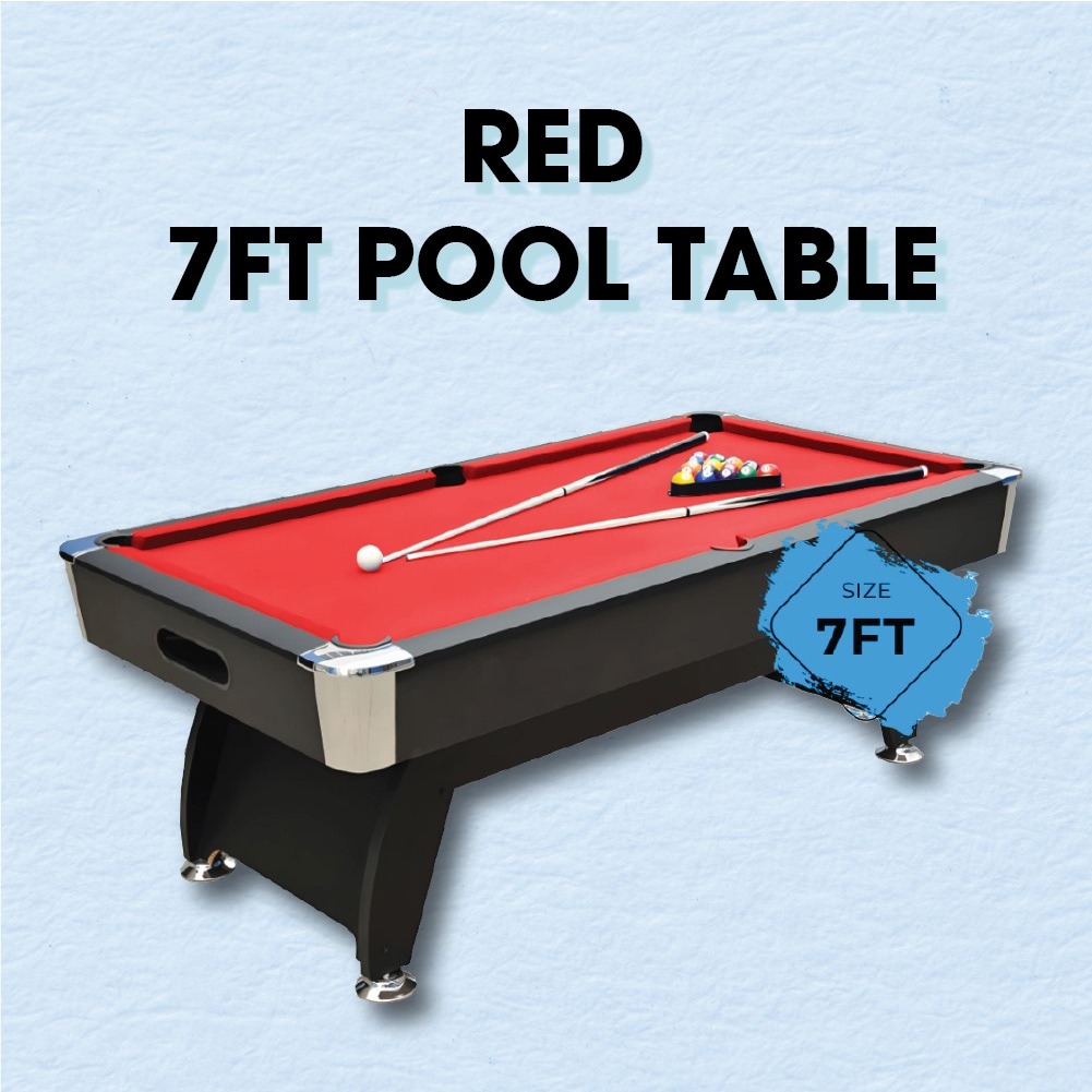 Pool Table 7ft Meja Pool billiard American table Snooker set pool meja ...