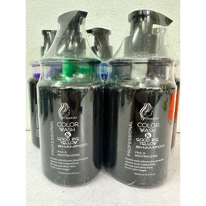 Color Wash & Good Bye Shampoo Ph4.9 color protect Shampoo restore back ...