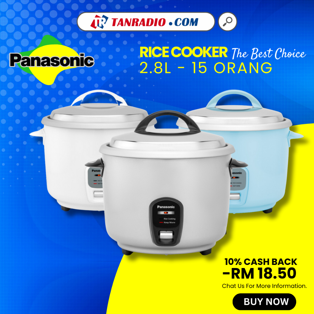 Panasonic Conventional Rice Cooker PANA-SR-E28ASKN/LSKN/WSKN (2.8L/950W ...