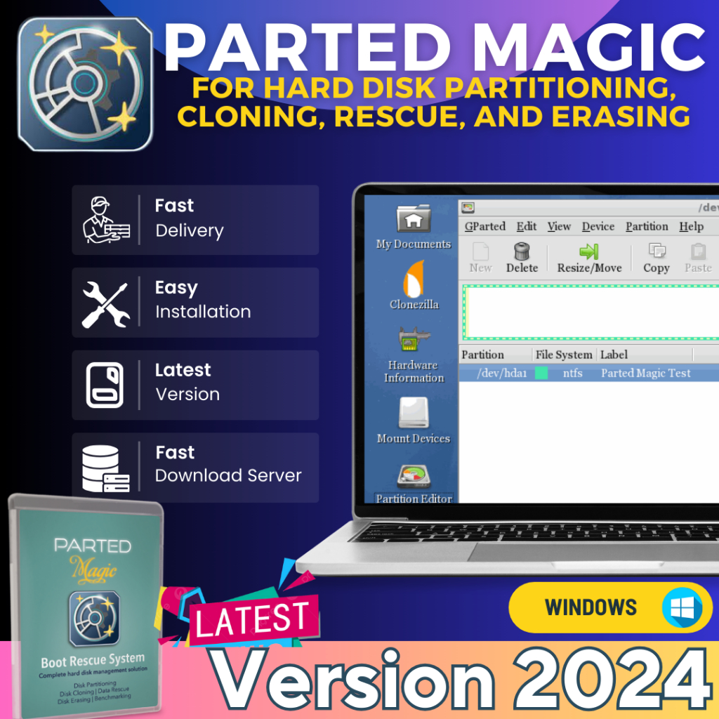 Parted Magic 2024 | Windows | Lifetime | Shopee Malaysia