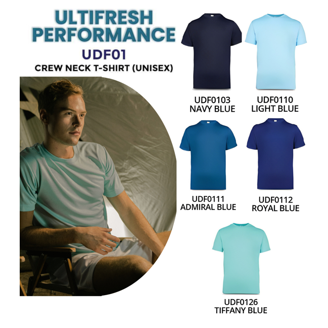 ULTIFRESH 5XL Anti-Bacterial Microfiber Jersey Plain T-shirt Baju Jersi ...