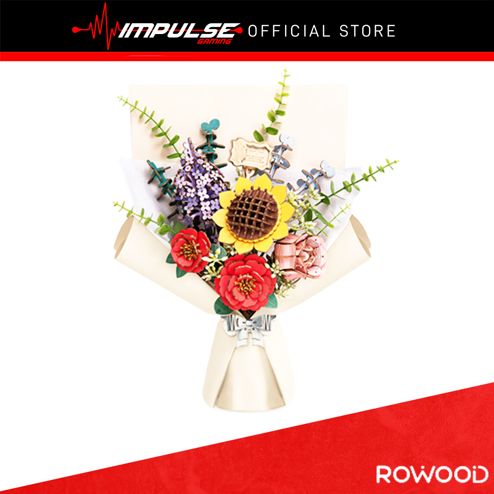 Robotime Rowood Flower Series TW01H - Wooden Flower Bouquet | Shopee ...