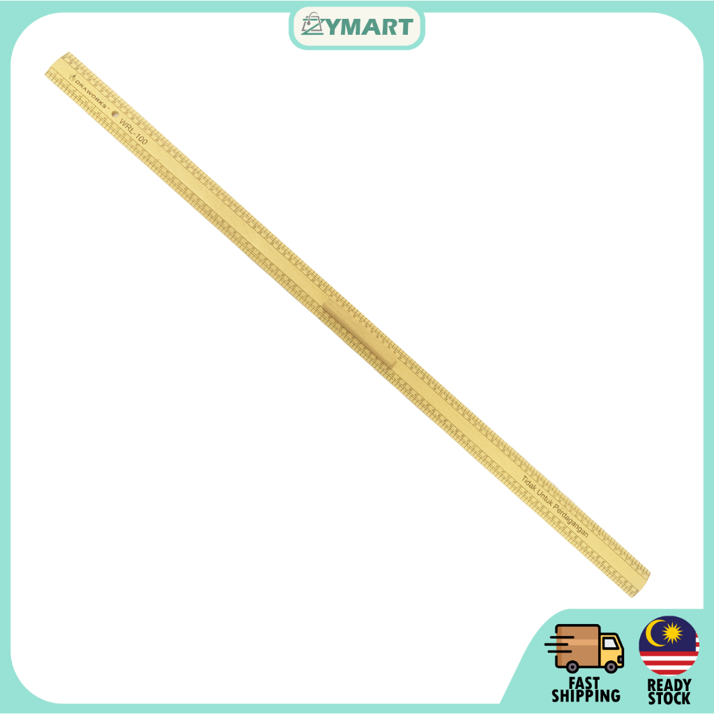 Wood Ruler 100cm 1 Meter with Handle Pembaris Kayu Panjang Tukang Jahit | Shopee Malaysia