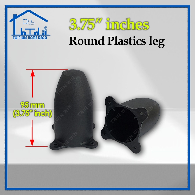 2 Inch & 4 Inch PVC Plastic Leg For Furniture - Divan Base/Sofa/Cabinet ...