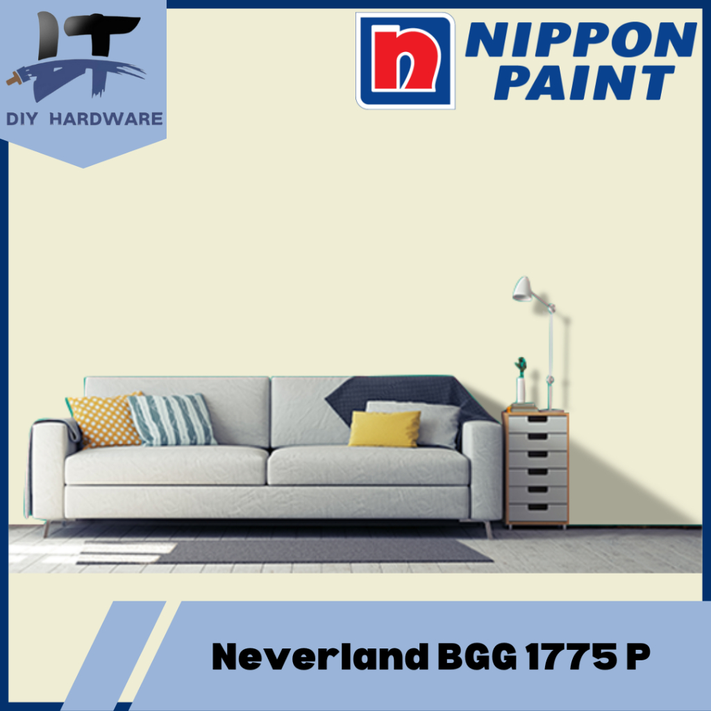 1L / 5L Nippon Paint Neverland BGG 1775 P For Interior Wall Paint（Satin ...