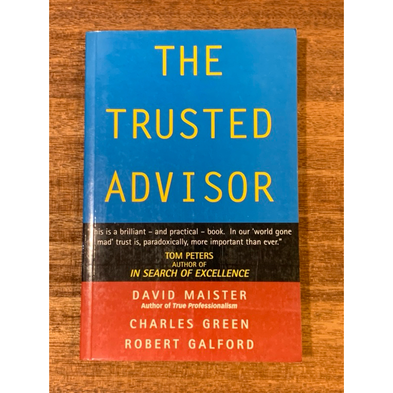 THE TRUSTED ADVISOR book by DAVID MAISTER , CHARLES GREEN, ROBERT ...