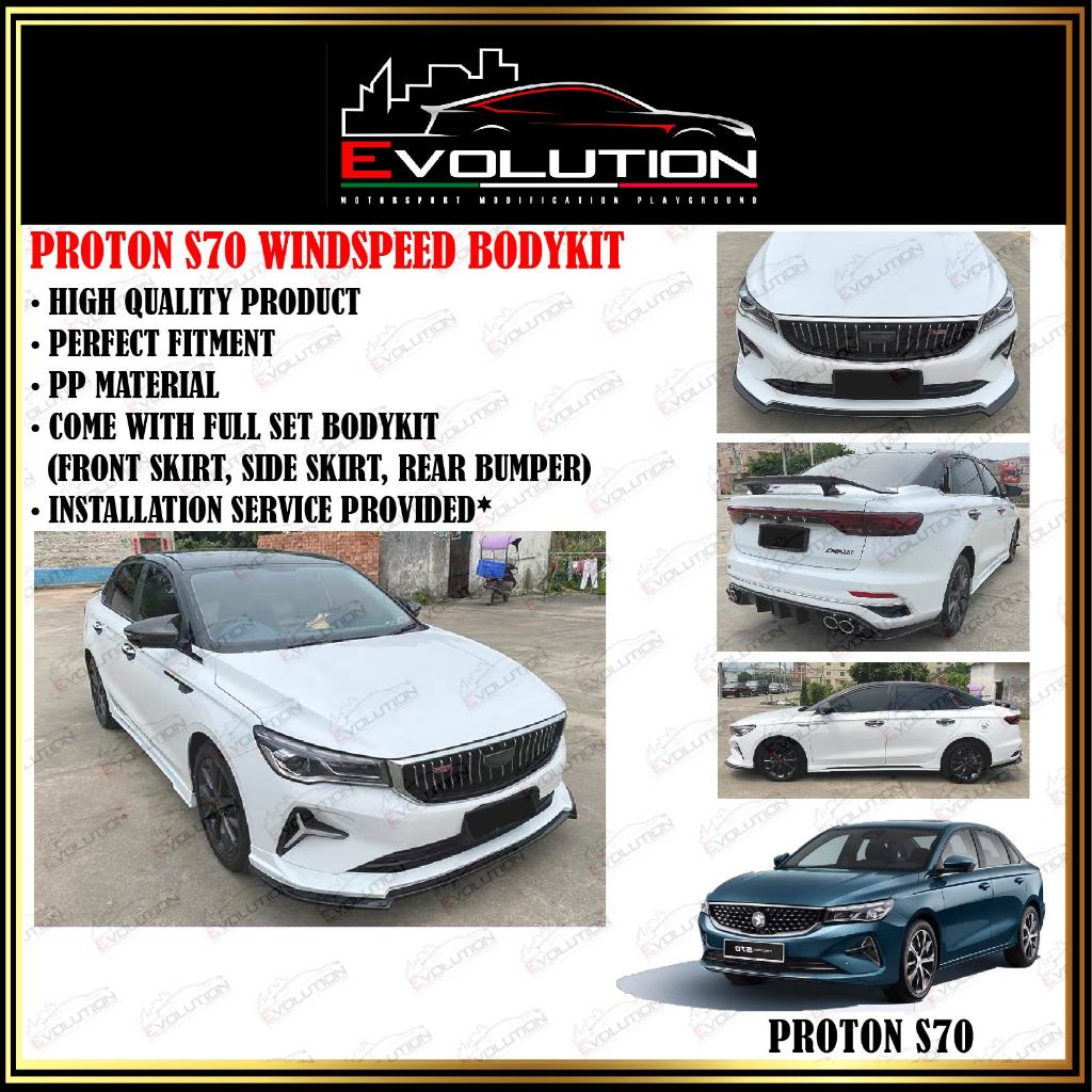 PROTON S70 WINDSPEED DESIGN BODYKIT FRONT SKIRT SIDE SKIRT REAR SKIRT ...