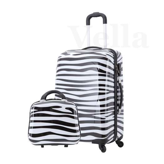 VELLA Cute 14 inch 24" Zebra Luggage bag Travel suitcase Beg Baju Roda ...
