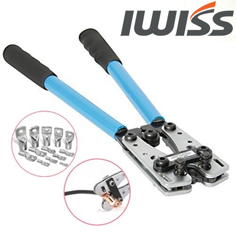 HX-50B Crimping Pliers 6-50mm²/AWG 10-0 Tube Terminal Crimper Hex Crimp ...