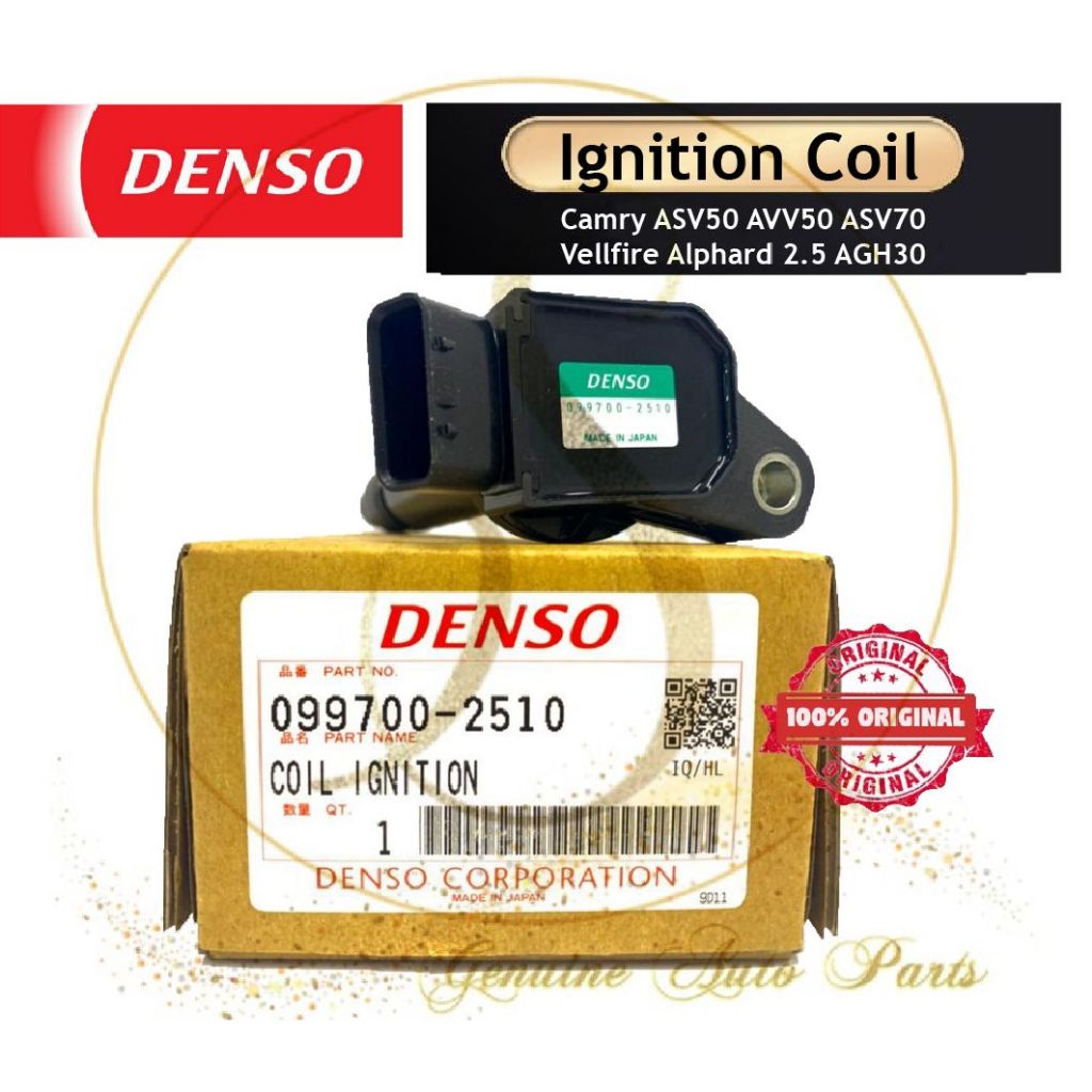 (100% ORIGINAL JAPAN) Denso Ignition Plug Coil 099700-2510 Toyota Camry ...