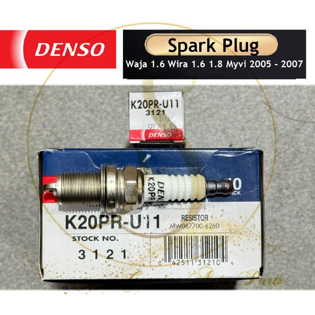 (100% Original) Denso Spark Plug K20PR-U11 K20PRU11 Waja Wira Perdana ...