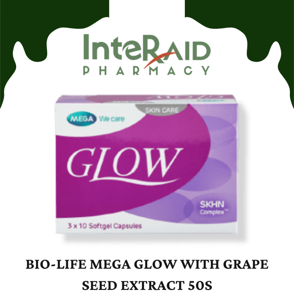 BIO-LIFE MEGA GLOW WITH GRAPE SEED EXTRACT 50S | Shopee Malaysia