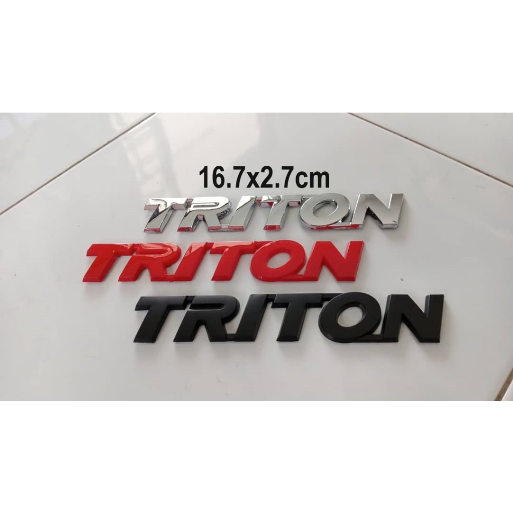 Emblems Logo for Mitsubishi Triton | Shopee Malaysia
